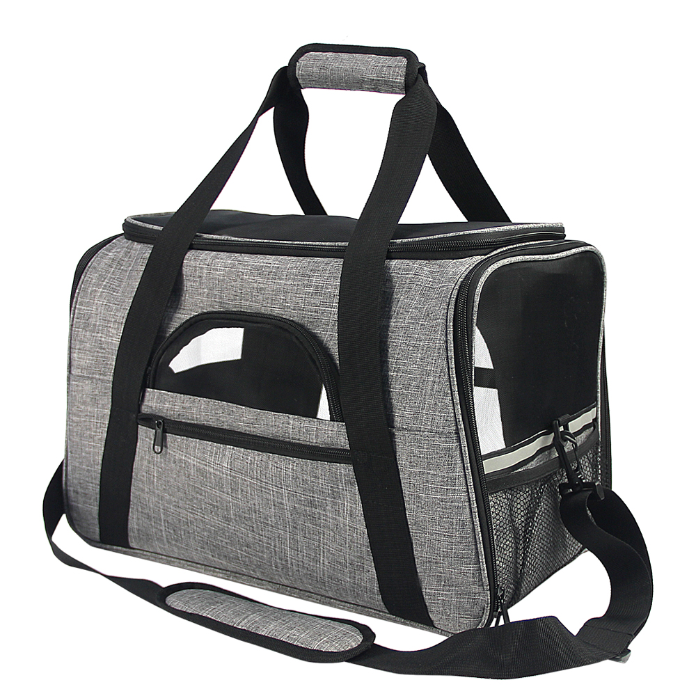 Portable pet carrying bag Soft face large cat/dog comfortable travel ...
